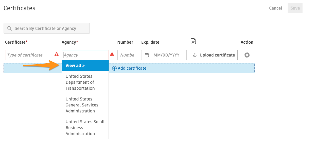 How to add certifications to your company profile – BuildingConnected (us)