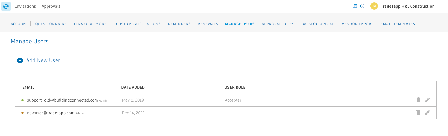 How to add a coworker to your company’s TradeTapp account (General contractors ...