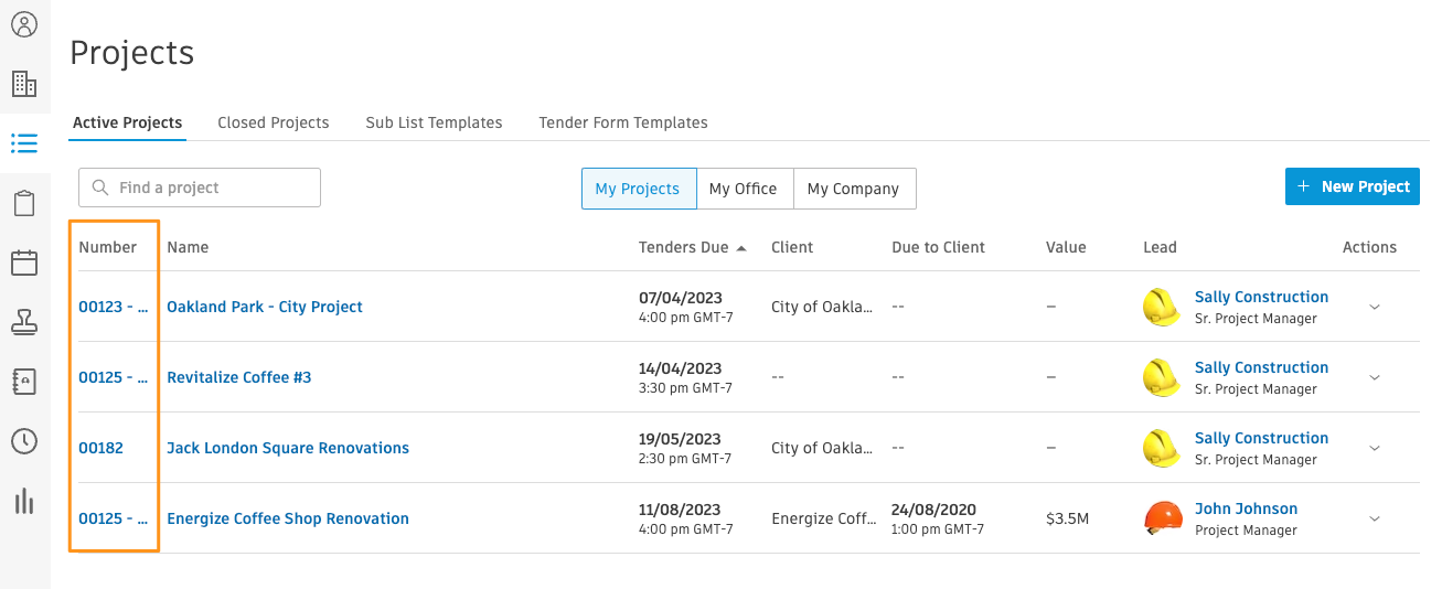Best practices for setting up a project in BuildingConnected ...