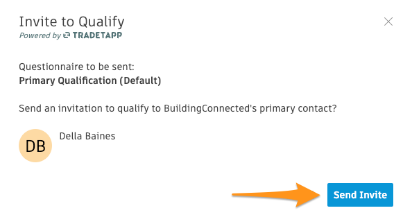 How to invite vendors to qualify in TradeTapp from BuildingConnected ...
