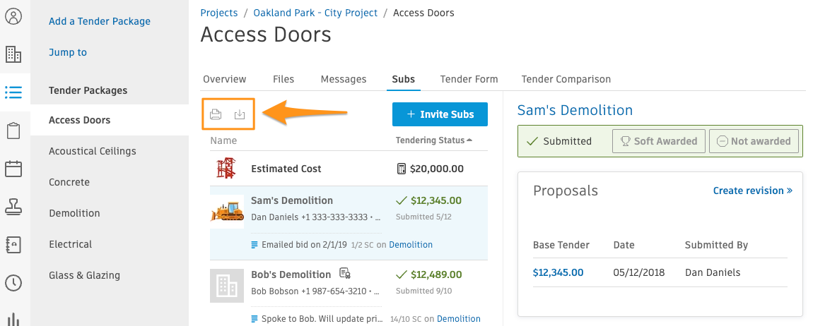 Formatted Sub List and Sub Status Report FAQs – BuildingConnected (au)