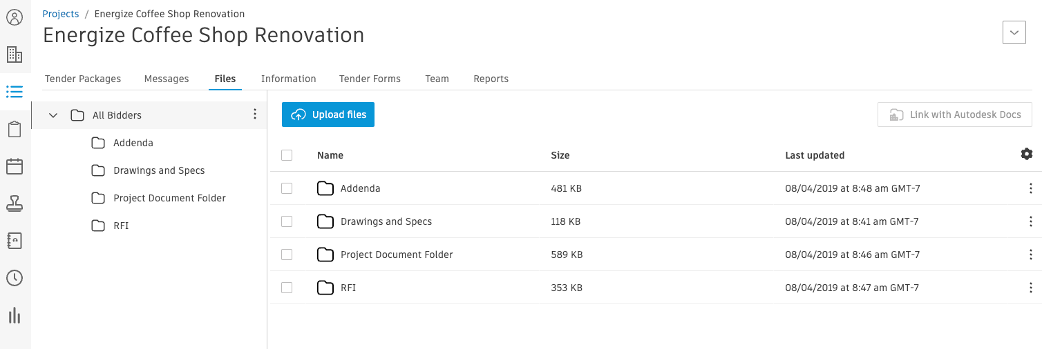 Project and tender package files FAQ’s – BuildingConnected (au)