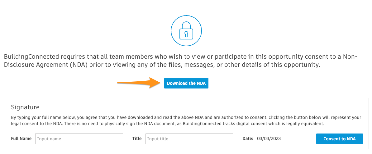 Why am I being asked to sign an NDA? – BuildingConnected (us)