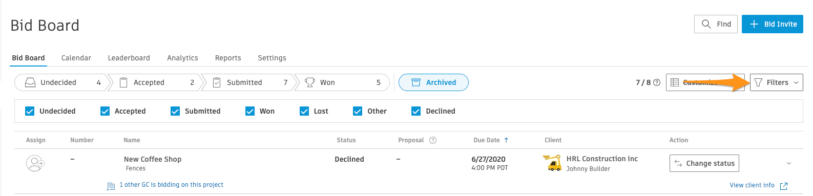 How to filter bids in your Bid Board (Bid Board Pro ...