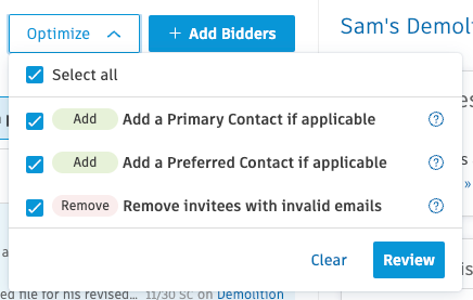 How to optimize your bidder lists – BuildingConnected (us)