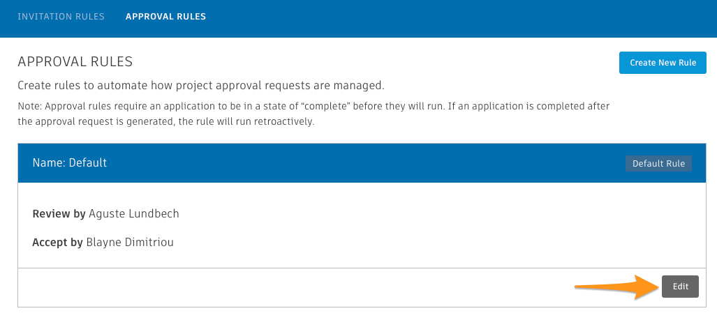 How to create default and custom project approval rules (General ...