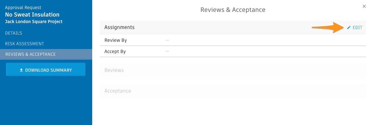How to assign reviewers and accepters to a project approval request ...