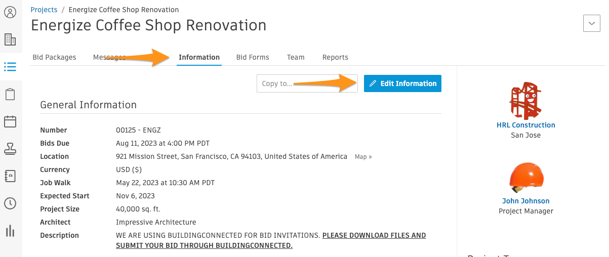 How to make your project discoverable – BuildingConnected (us)