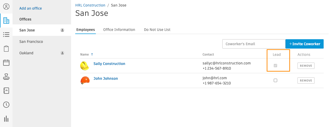 What are office “Leads” and how to designate them – BuildingConnected (us)