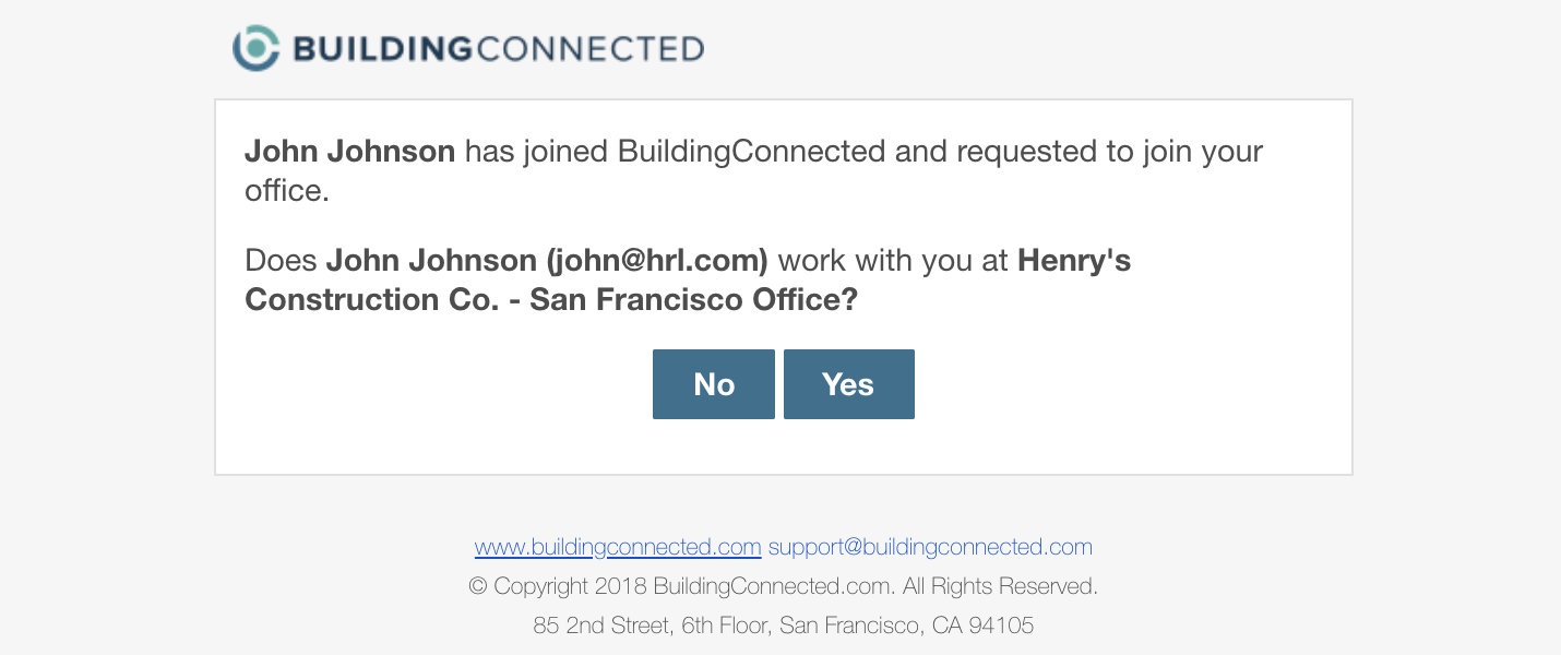 Understanding who can join your company in BuildingConnected – BuildingConnected (us)