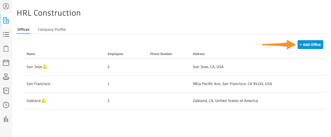How to add offices to your company profile in BuildingConnected ...