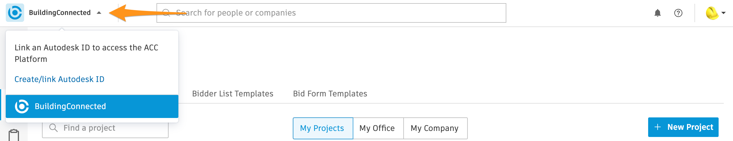 How to easily navigate between BuildingConnected and Autodesk ...