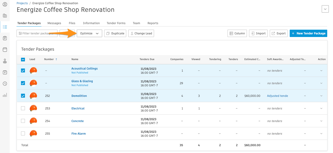 How to optimize your bidder lists – BuildingConnected (ie)