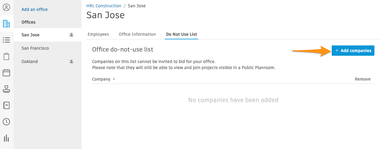How to use the “Do Not Use List" (BC Pro) – BuildingConnected (us)