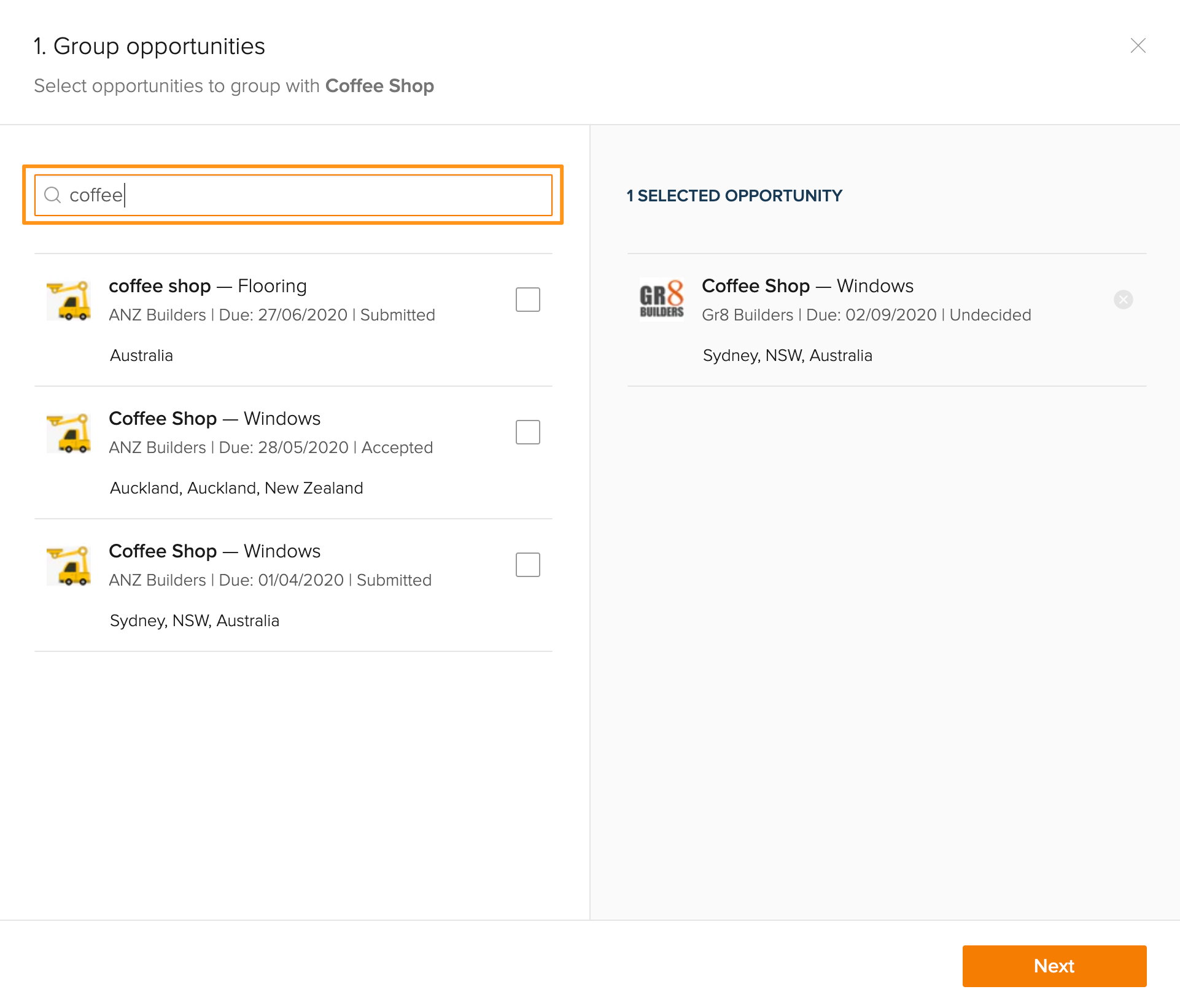 How to create opportunity groups – BuildingConnected (uk)