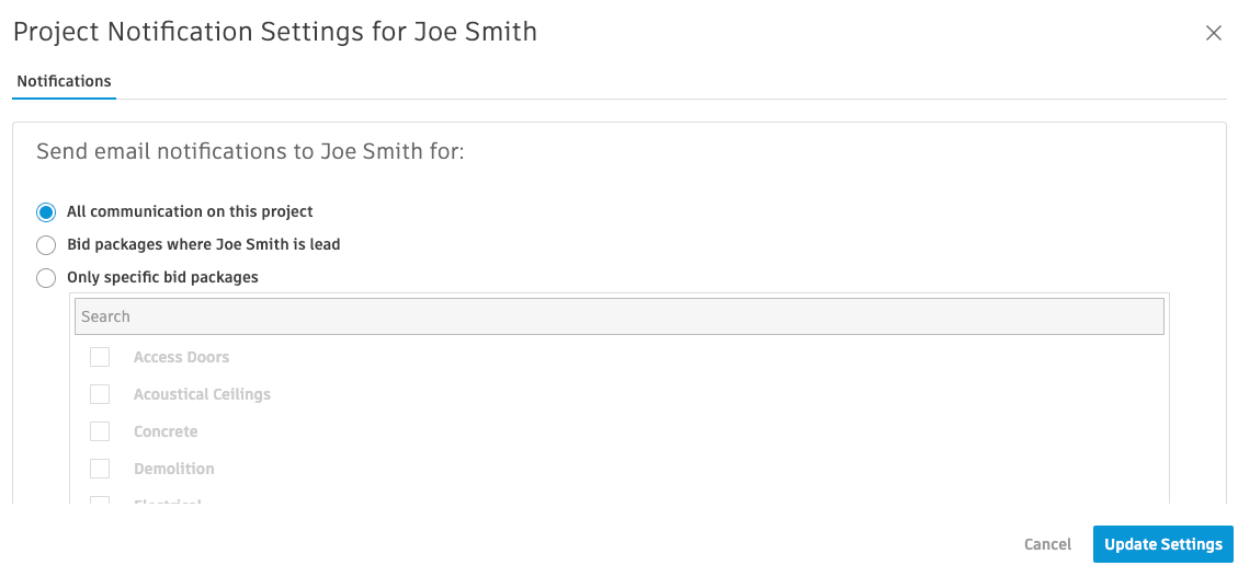 How to adjust project notification settings (BC Pro ...