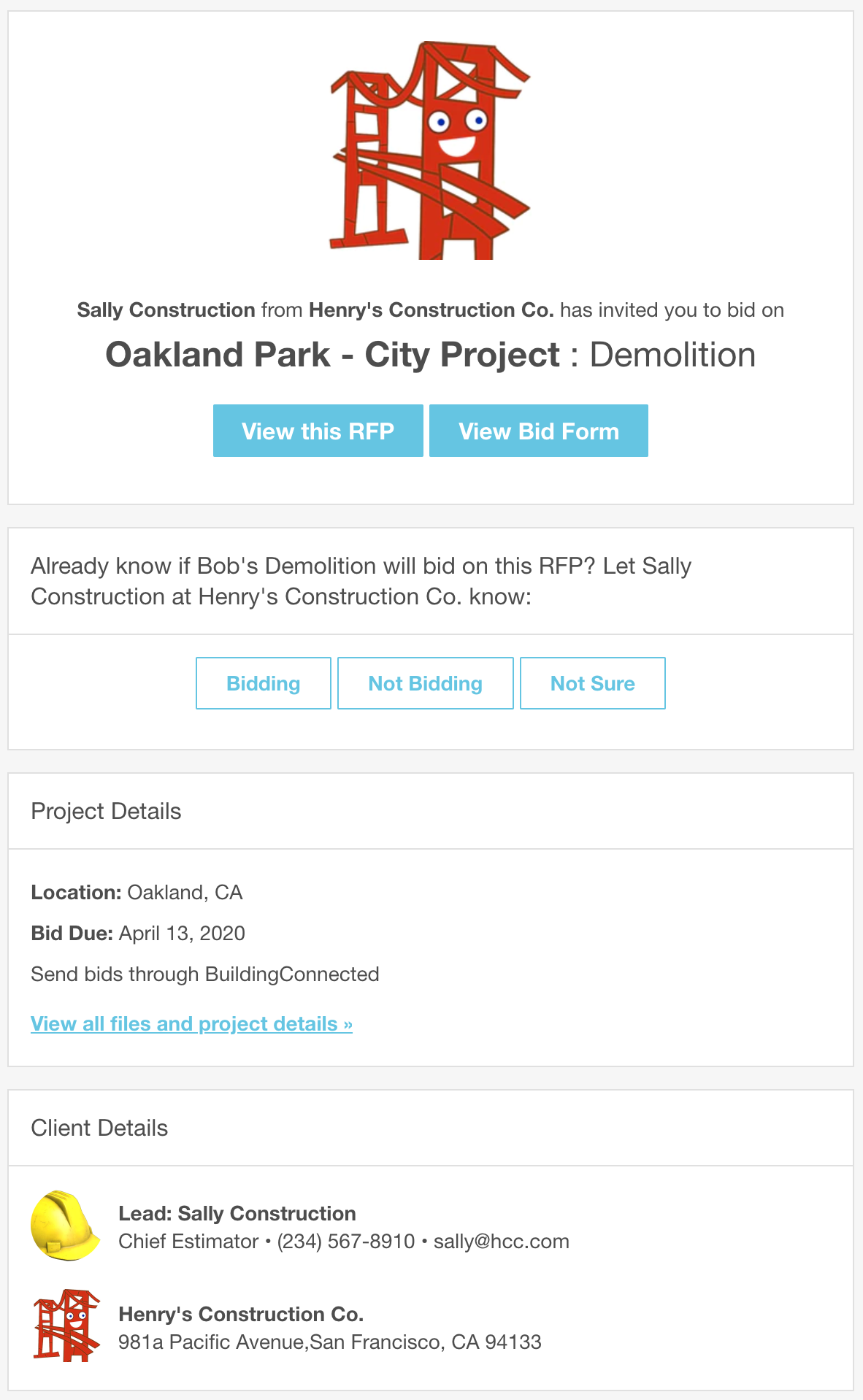 Bid notifications (Bid Board) – BuildingConnected (us)