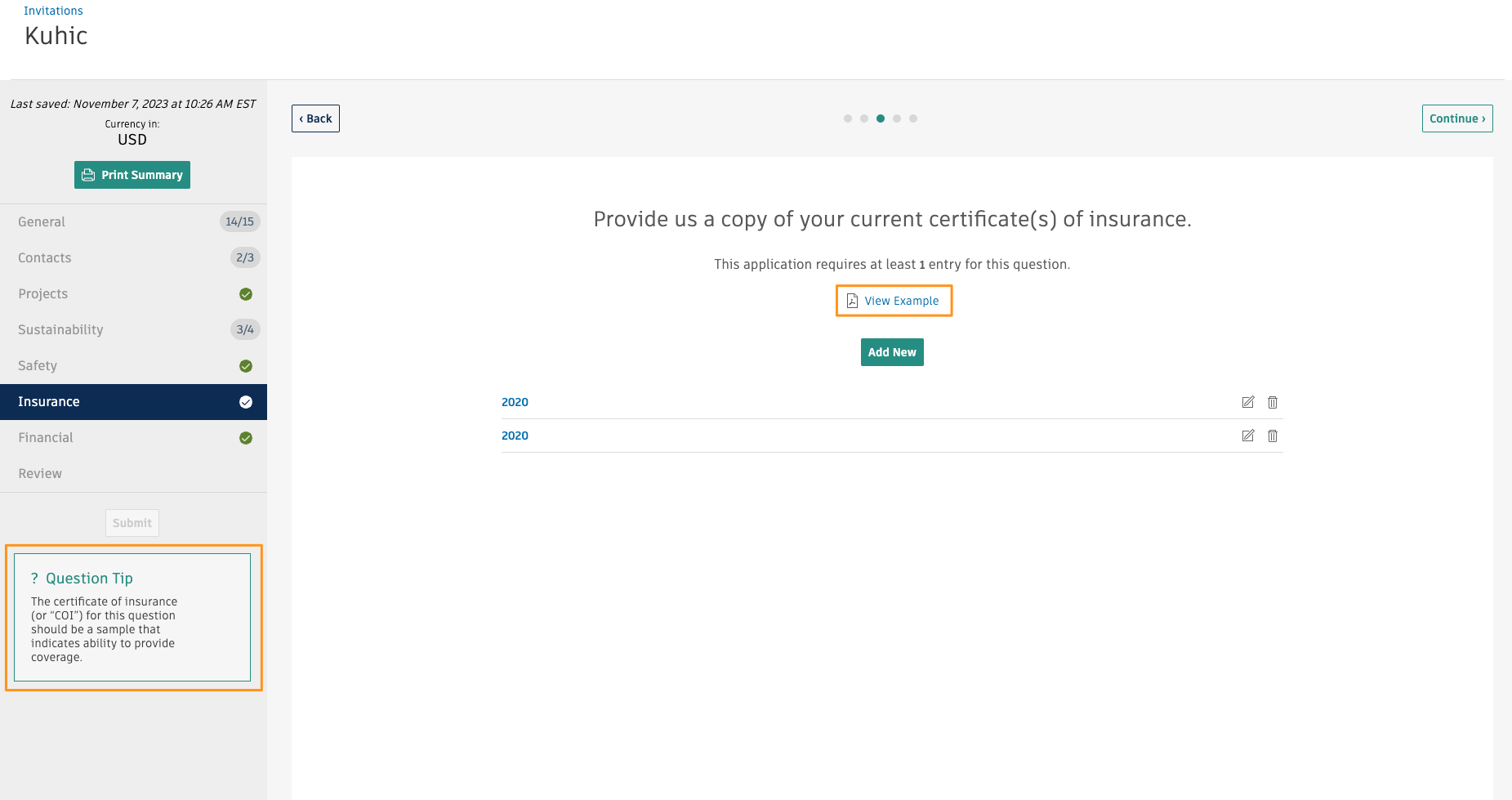 How to submit a qualification – BuildingConnected (us)