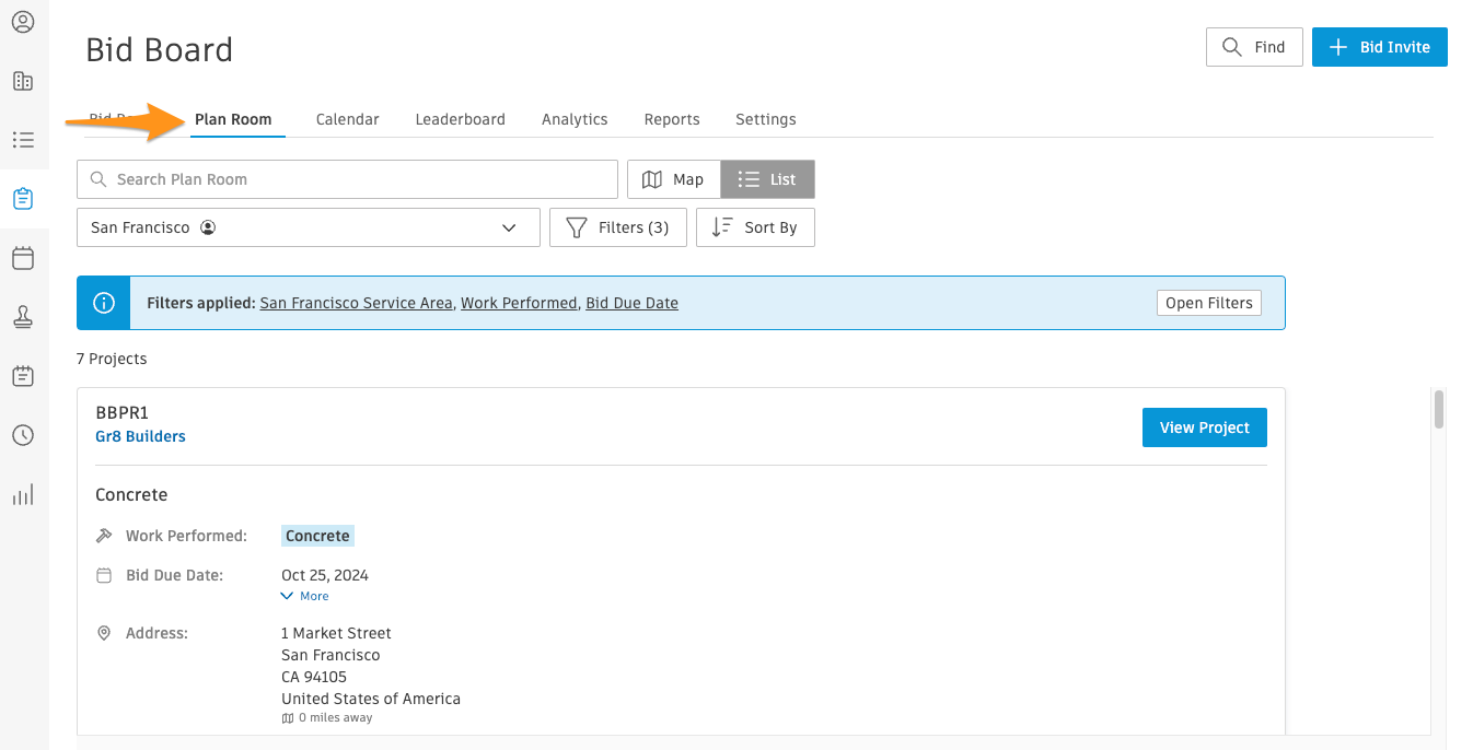 How to use the Plan Room in Bid Board (Bid Board Pro ...
