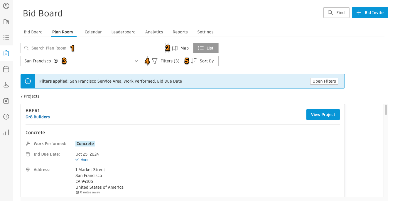 How to use the Plan Room in Bid Board (Bid Board Pro ...