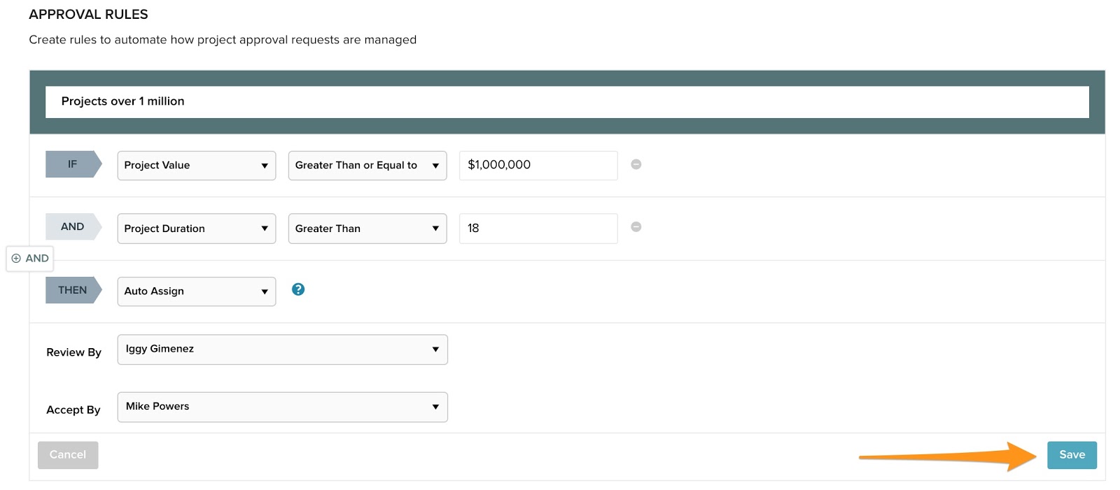 How to create default and custom project approval rules (General ...