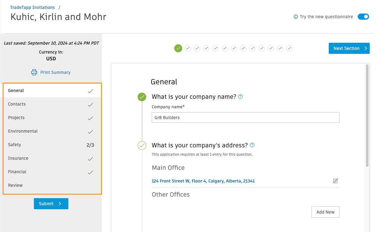 How to submit a qualification – BuildingConnected (us)
