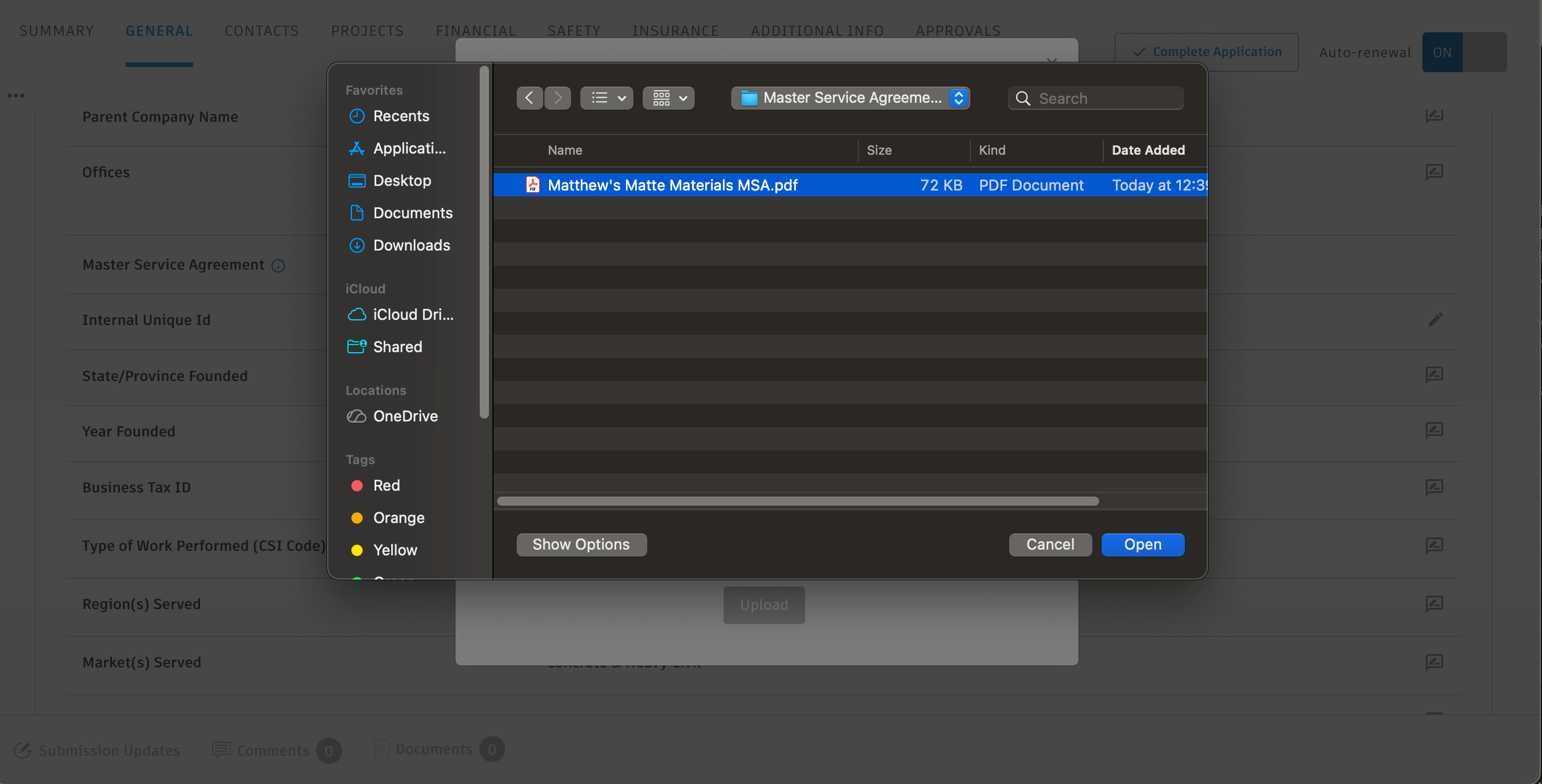 How to upload Master Service Agreements (MSA) to TradeTapp – BuildingConnected (us)