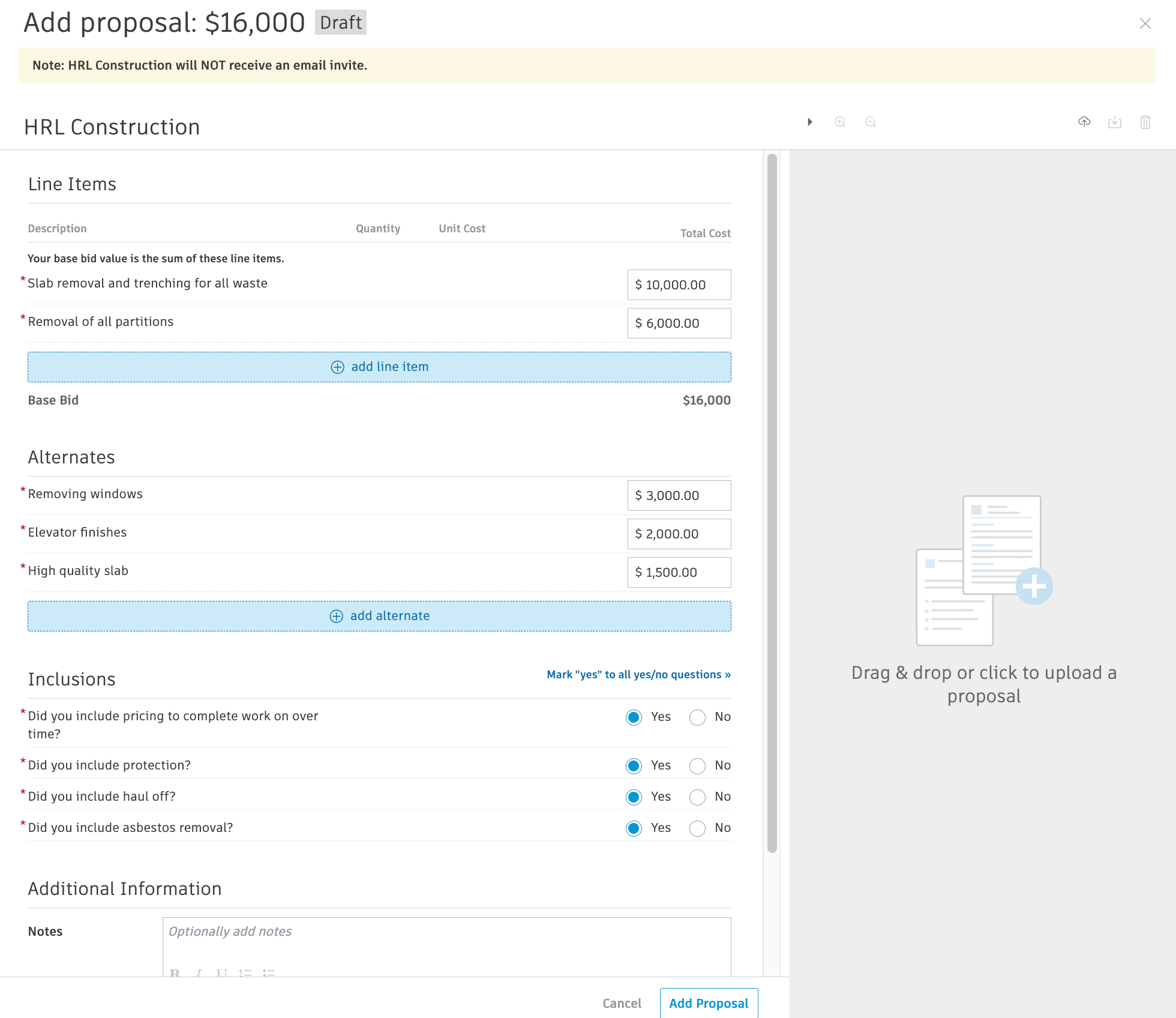 How to add your own budget to compare in Bid Leveling ...